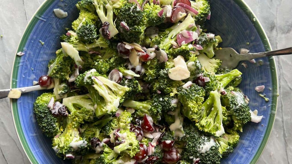Broccoli Summer Salad Recipe, Easy Vegan Delicious | Essy Cooks