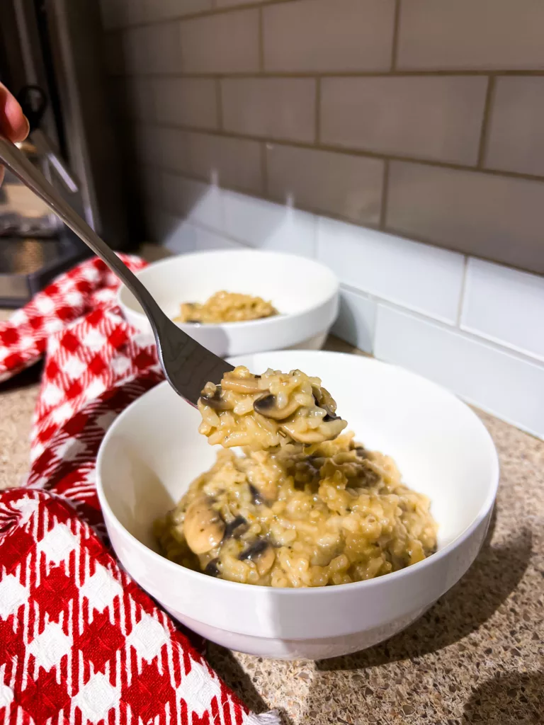 Creamy Vegan Mushroom Risotto Recipe | Essy Cooks