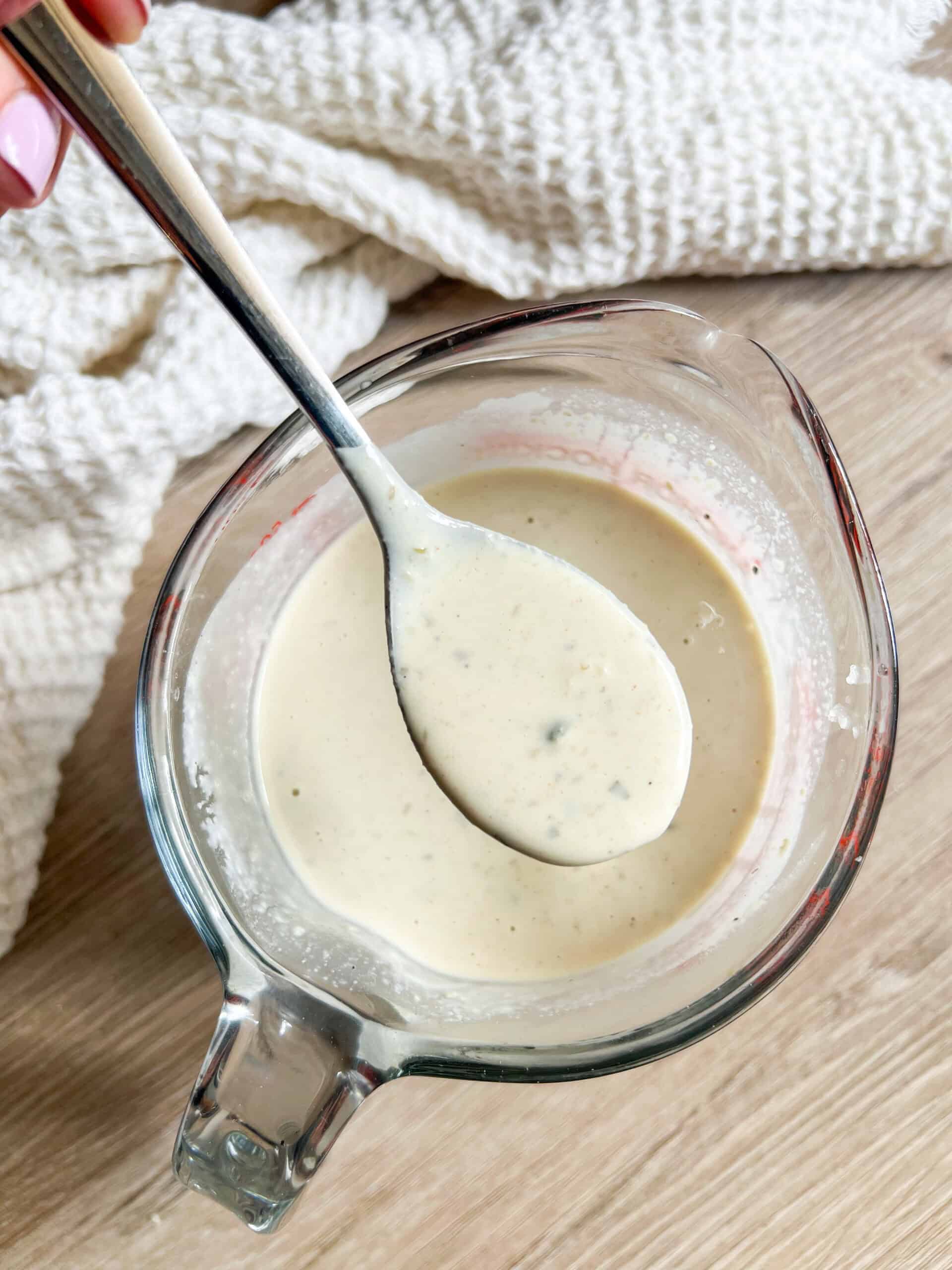 Creamy Vegan Caesar Salad Dressing Easy | Essy Cooks