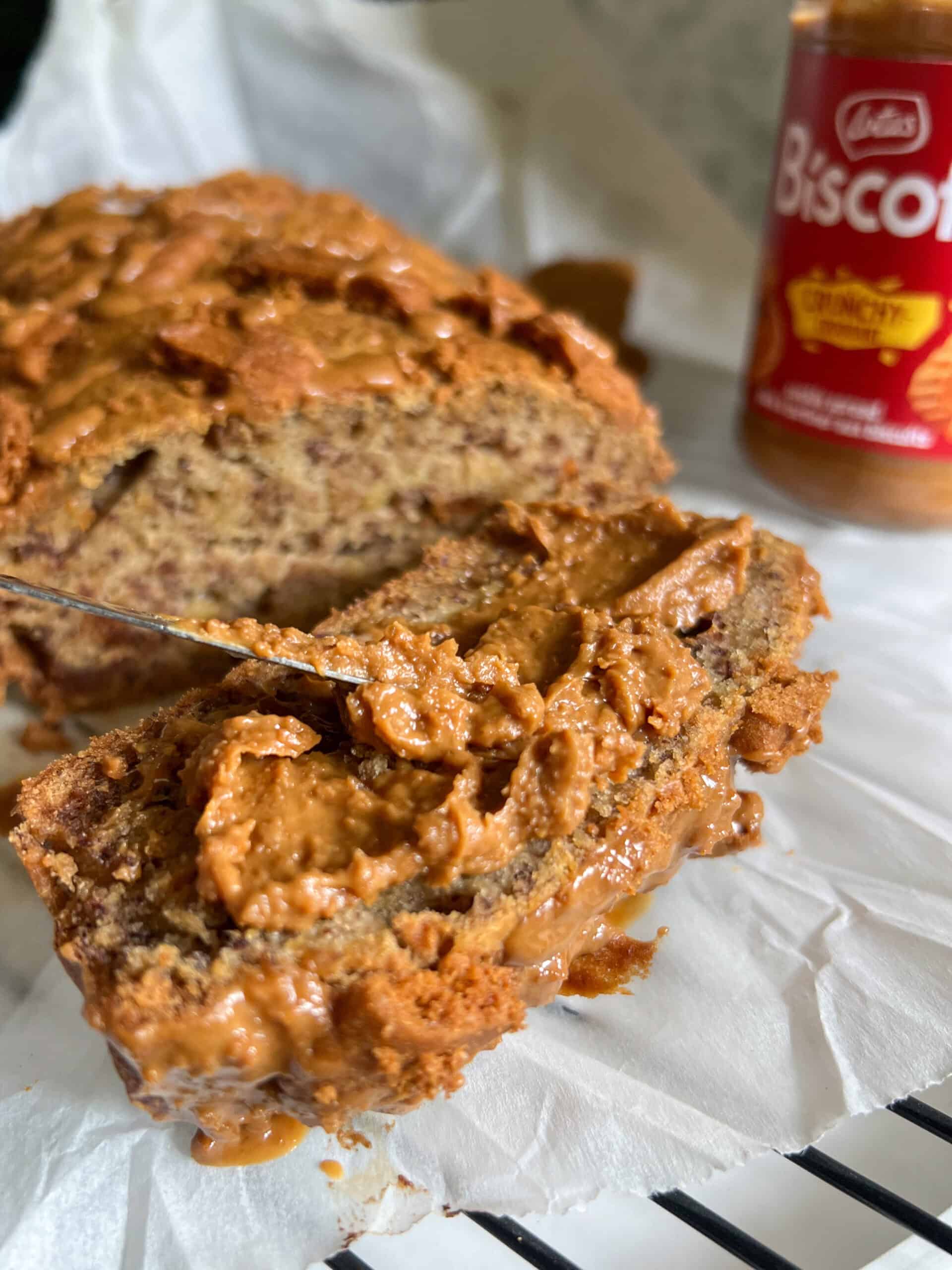 Easy Biscoff Banana Bread Recipe | Essy Cooks