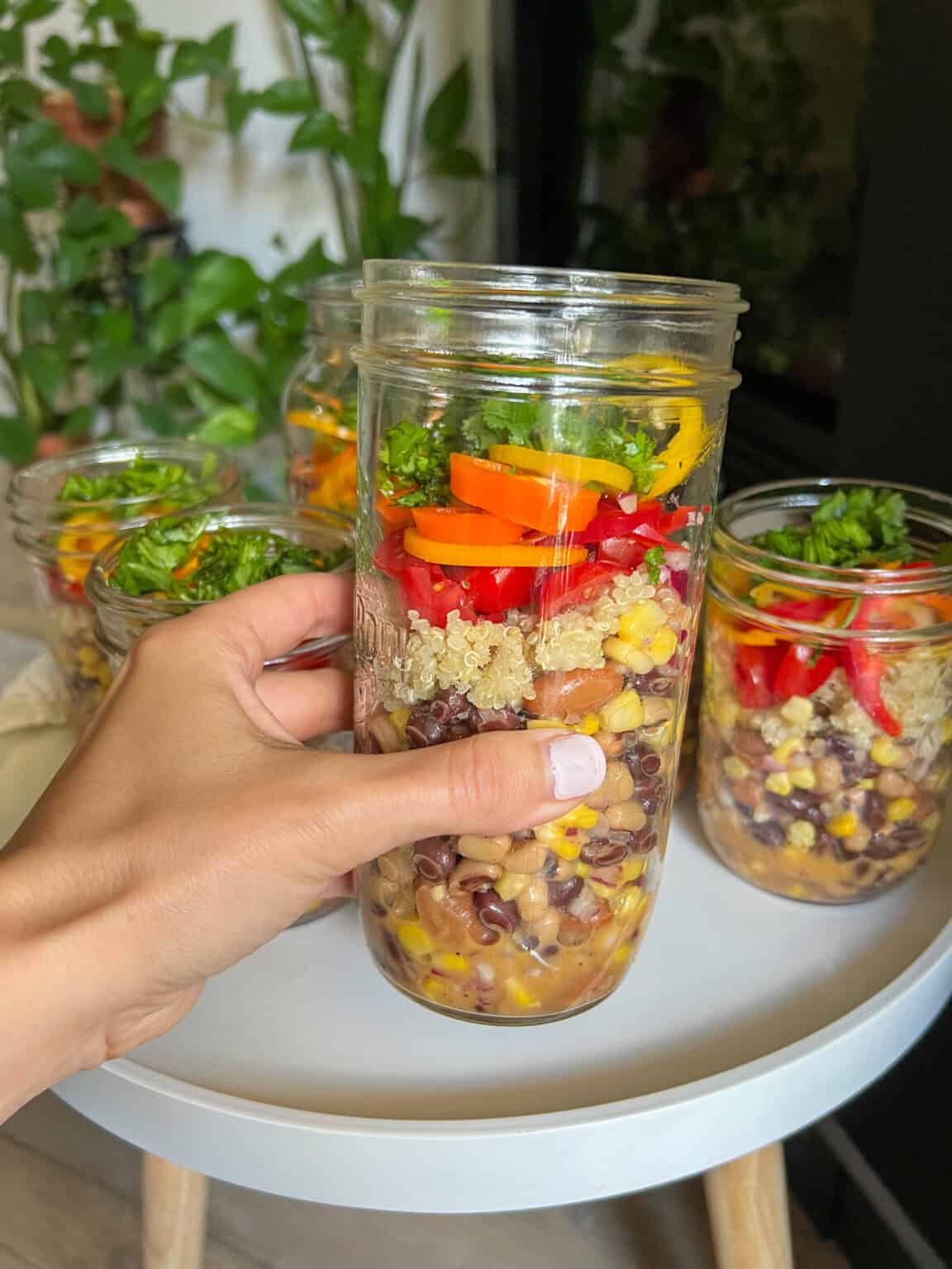 Mexican Inspired Three Bean Salad With Quinoa Meal Prep | Essy Cooks