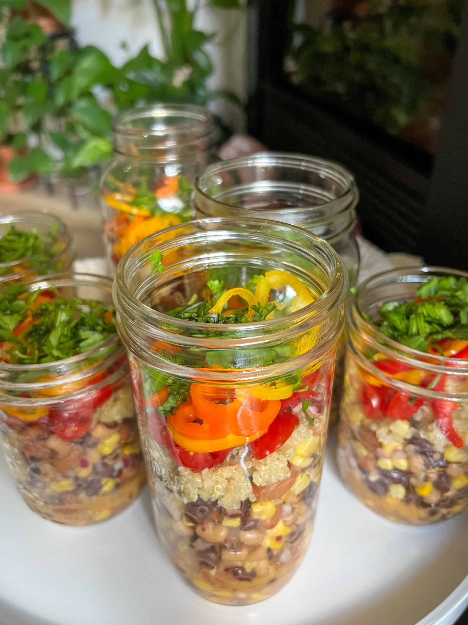 Mexican Inspired Three Bean Salad With Quinoa Meal Prep | Essy Cooks