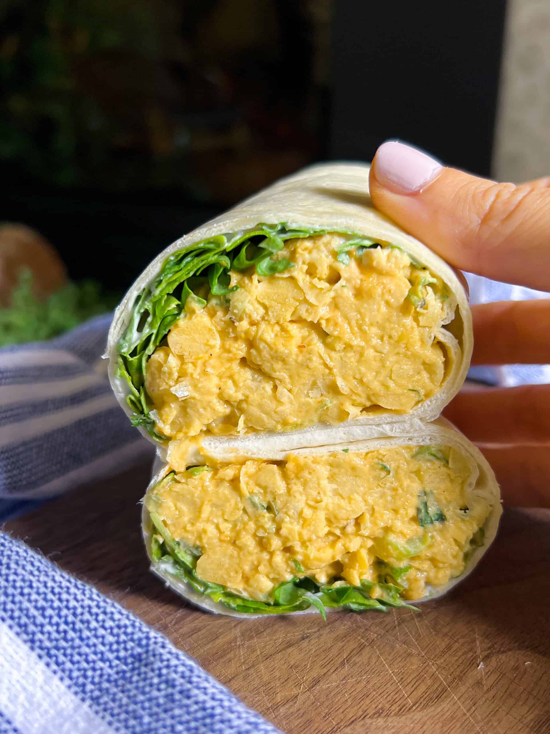BBQ Chickpea Curry Wrap Recipe | Essy Cooks