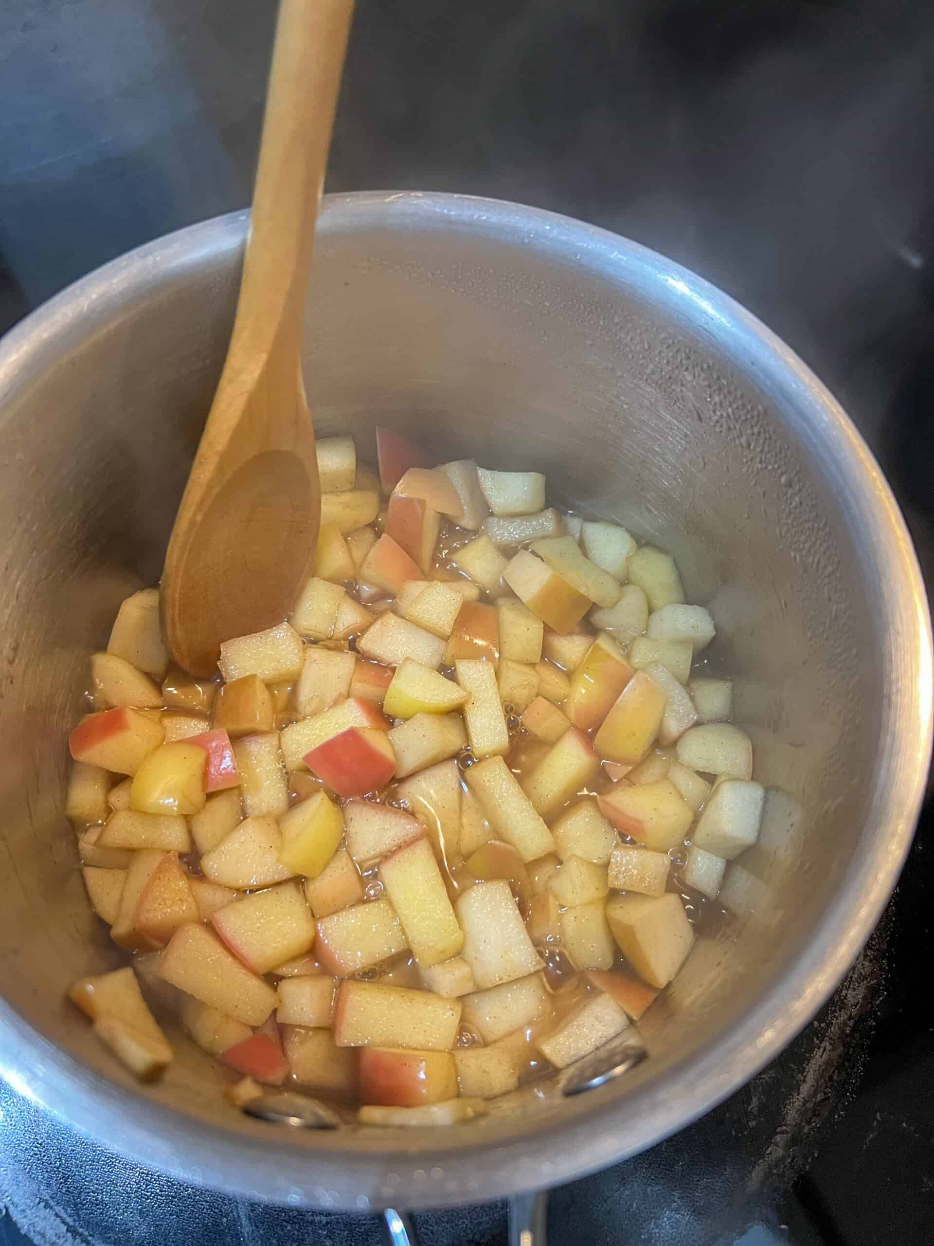 Easy Stewed Apples Recipe With Cinnamon | Essy Cooks