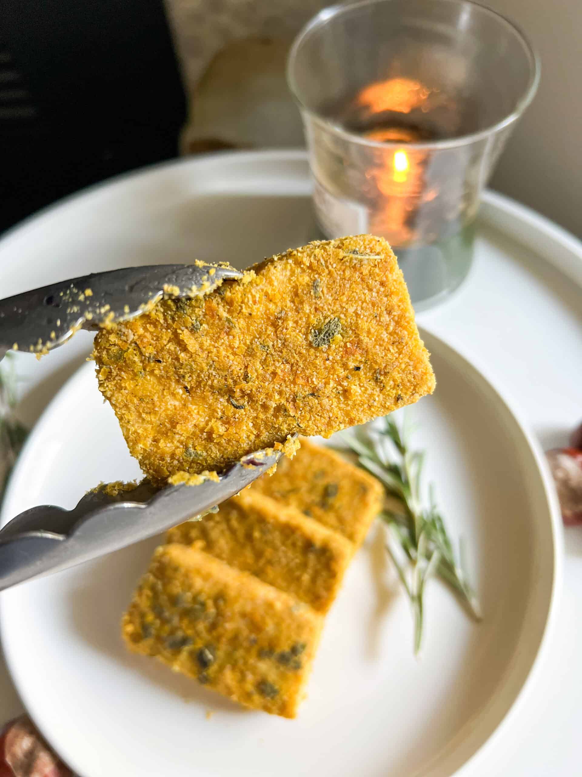 Crispy Sage Tofu – Perfect for Christmas or Thanksgiving!