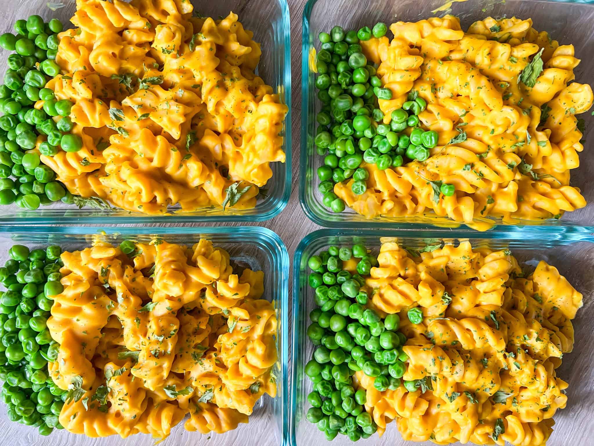 Creamy Lentil Pasta Sauce & Peas Meal Prep | Essy Cooks